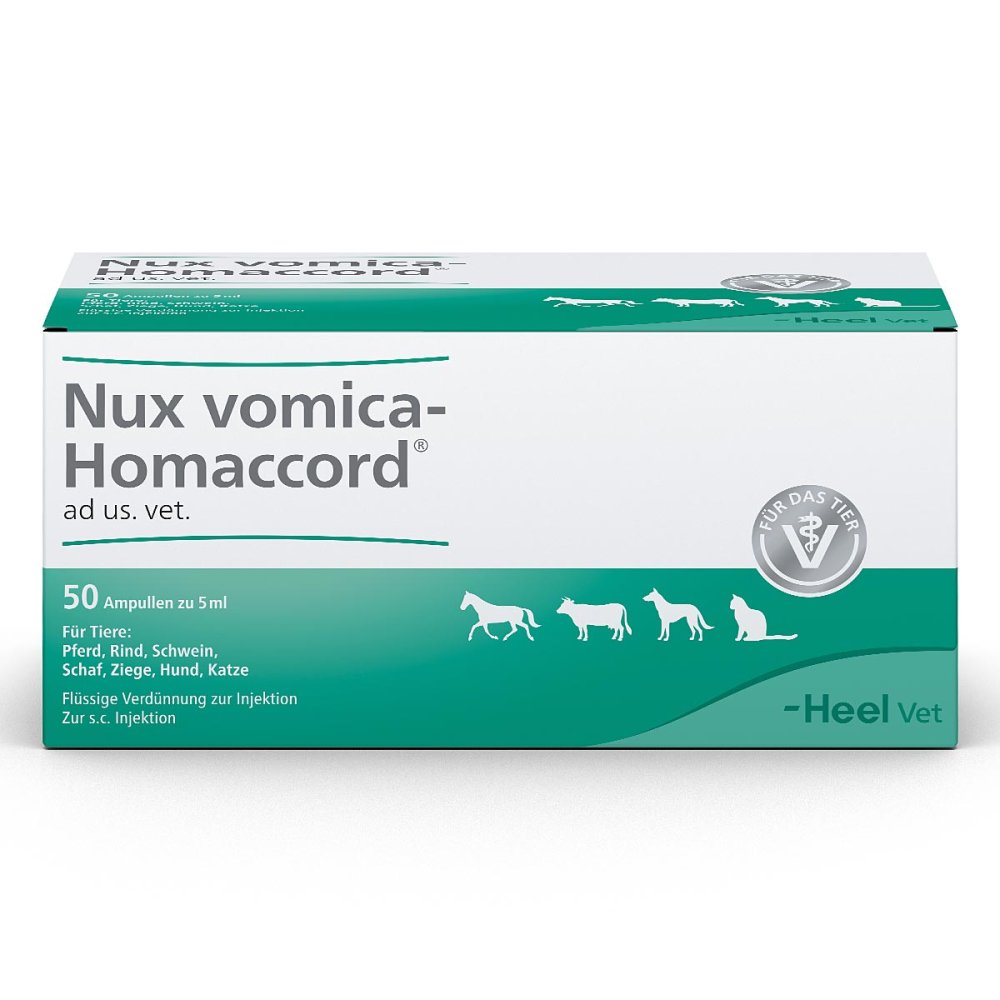 Nux Vomica Homaccord Ampullen veterinär 50 stk